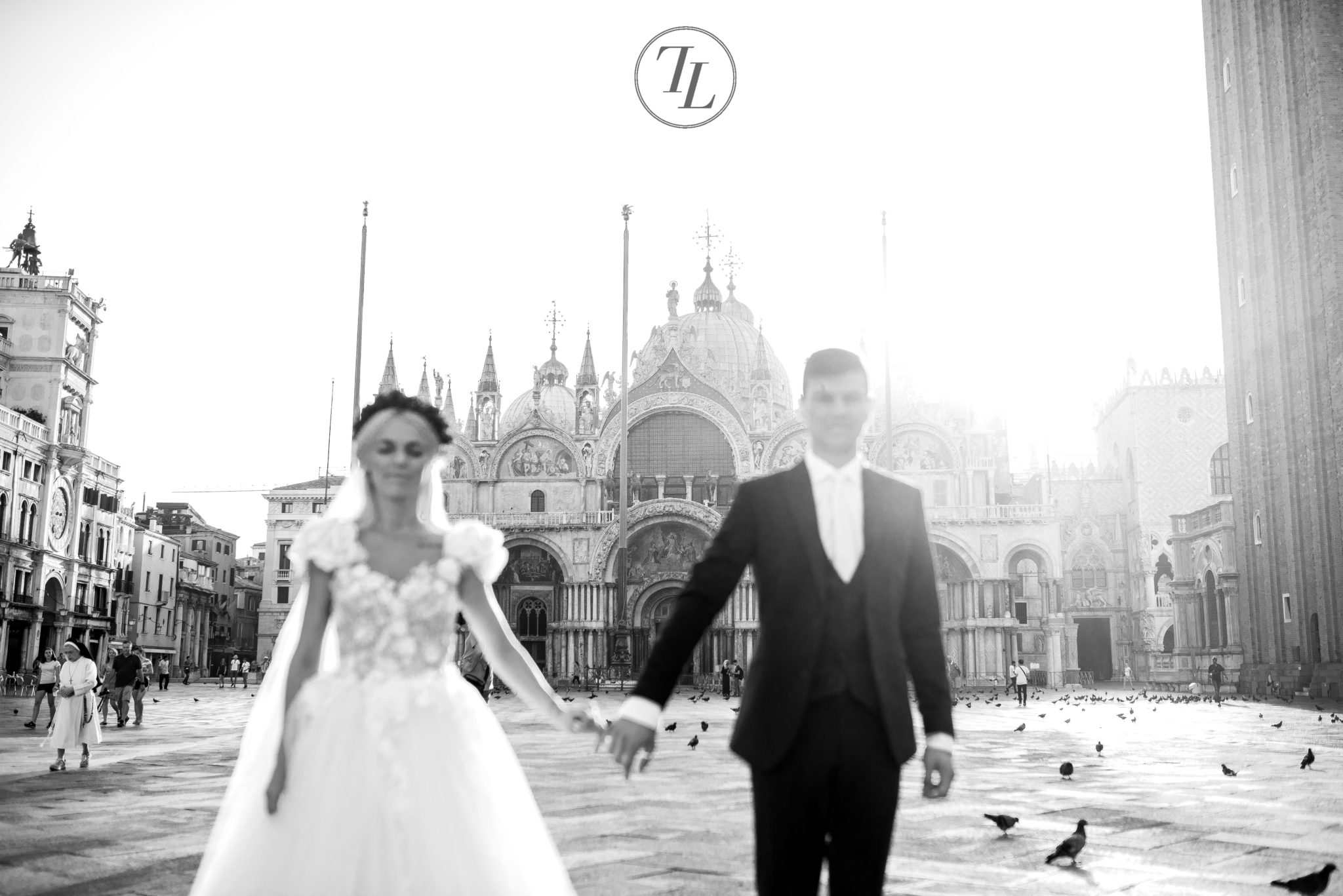 Postboda en Venecia, Italia