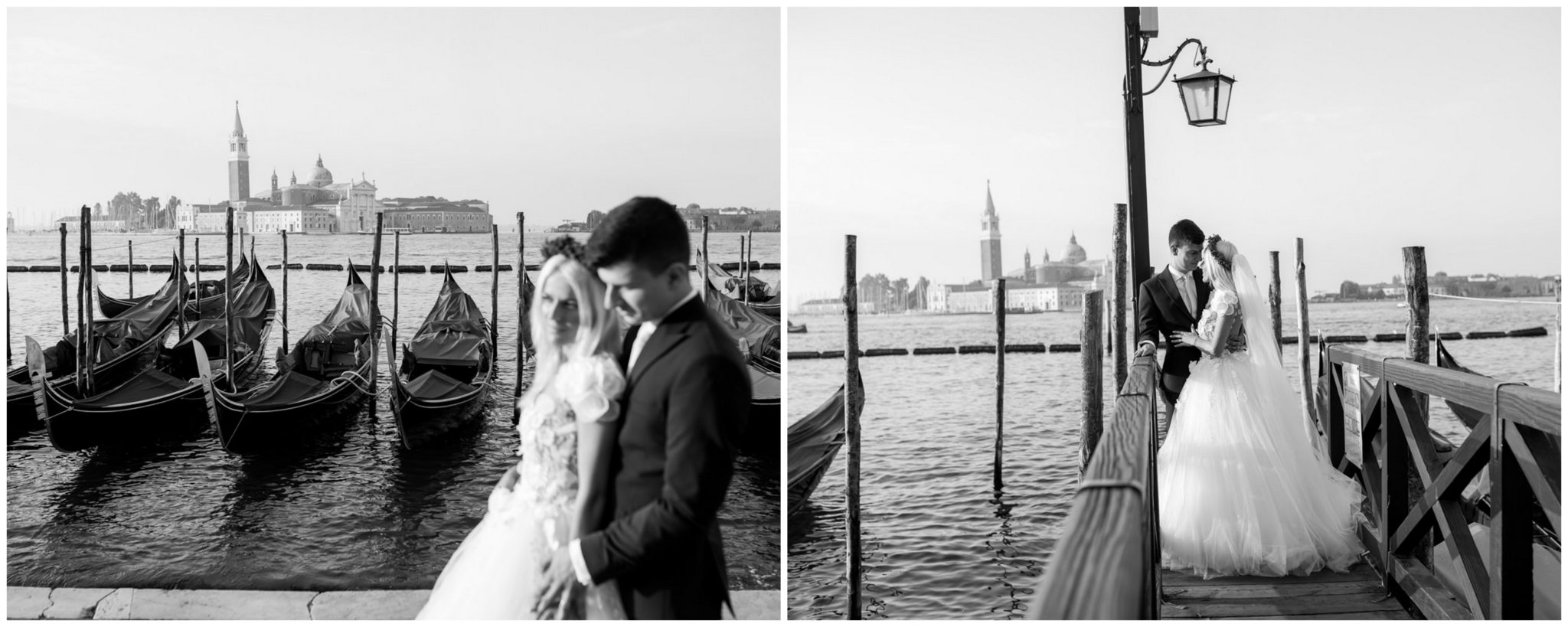 Postboda en Venecia, Italia